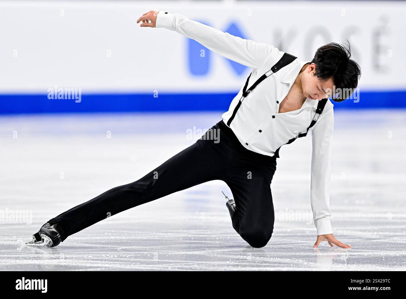 Zhiming PENG (CHN), during Men Free Skating, at the ISU Four Continents ...