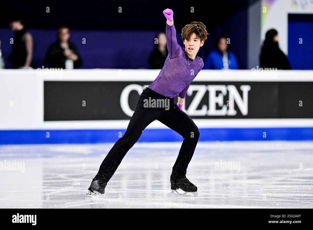 Ze Zeng FANG (MAS), during Men Free Skating, at the ISU Four Continents ...