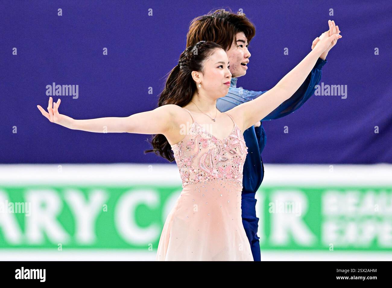 Utana YOSHIDA & Masaya MORITA (JPN), during Ice Dance Free Dance, at ...