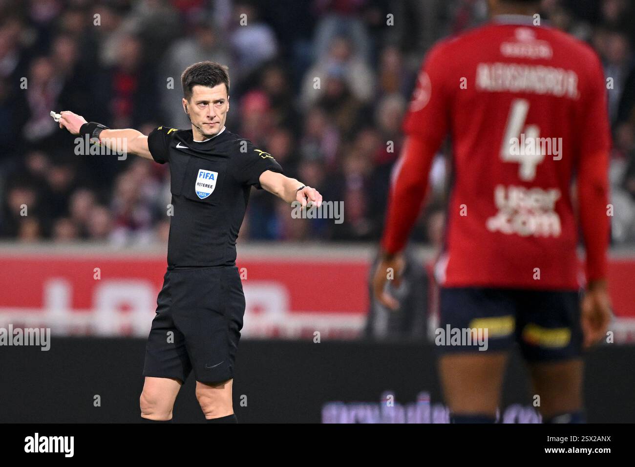 Benoit BASTIEN (ARBITRE) during the Ligue 1 McDonald's match between ...