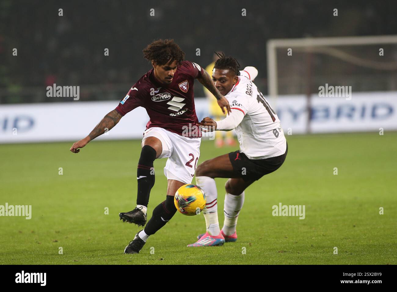 Turin, Italy. 22nd Feb, 2025. Valentino Lazaro (Torino FC) vs Raphael ...