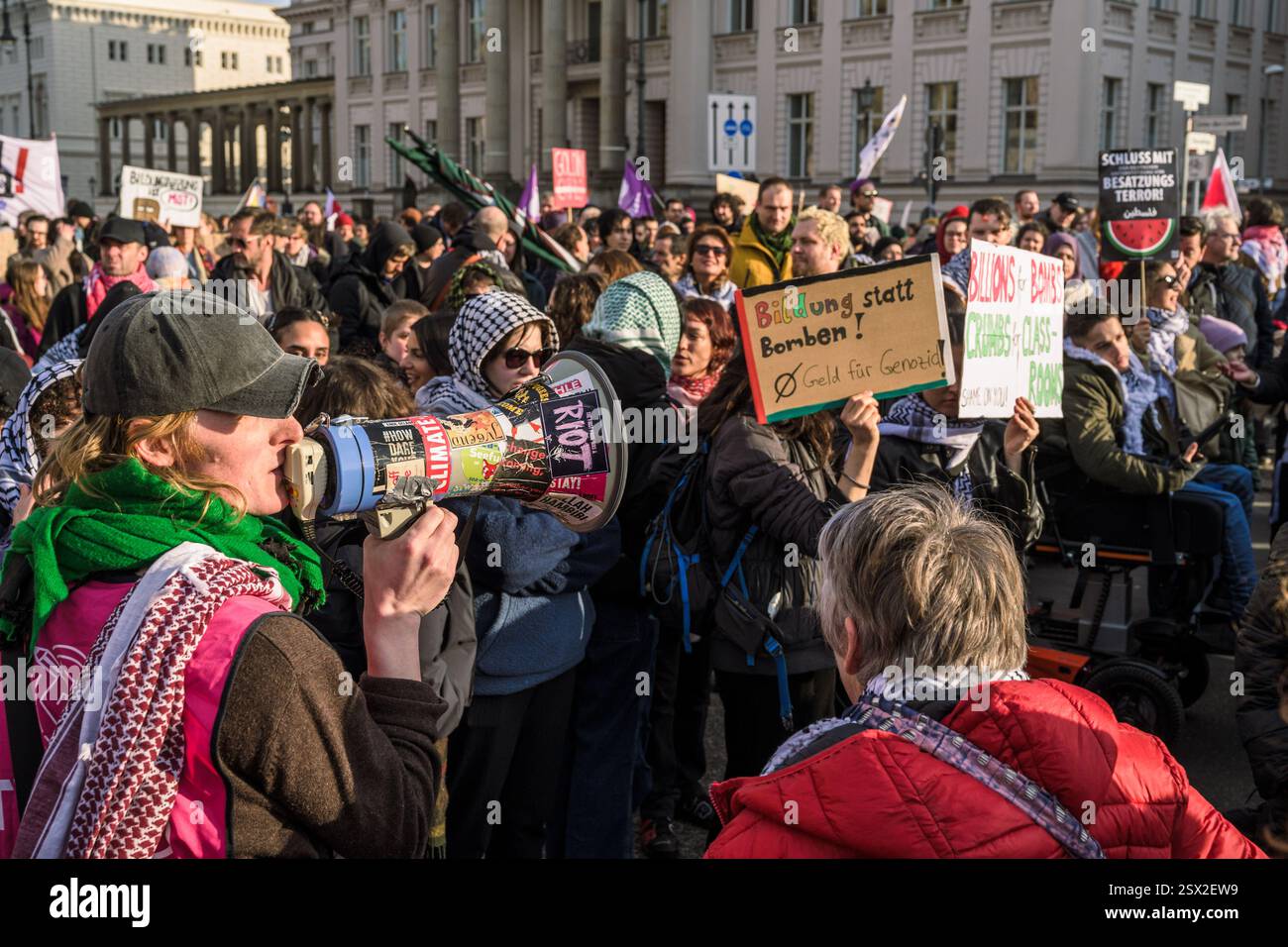 February 22, 2025, Berlin, Berlin, Germany: People in the ...