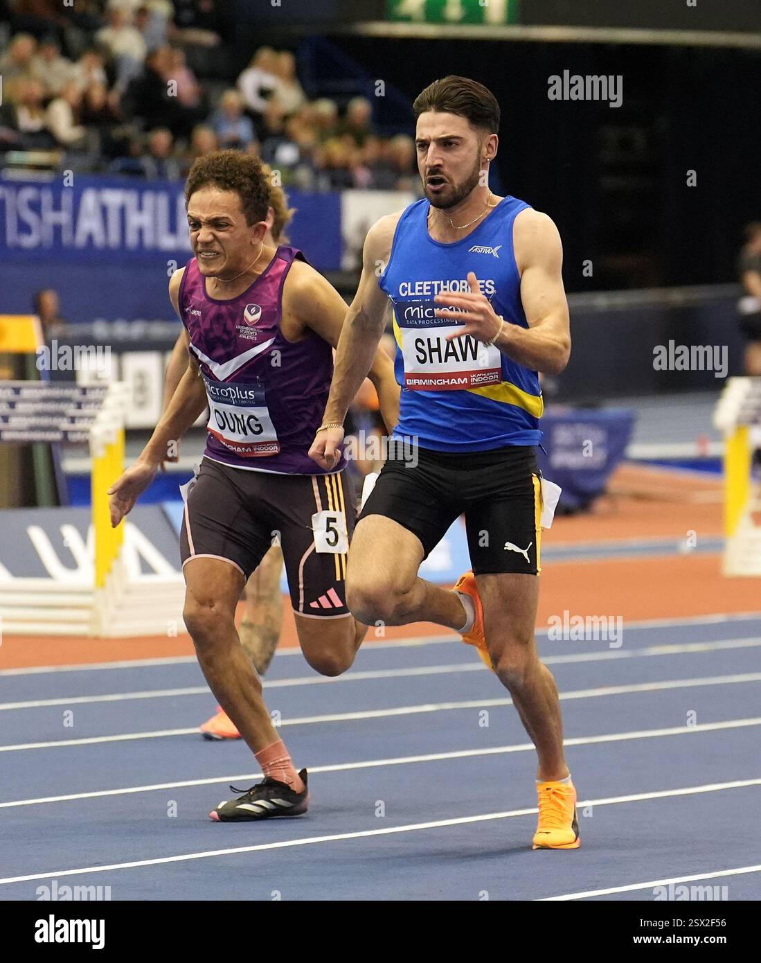 Zac Shaw wins the Men's Para 60m on day one of the Microplus UK ...