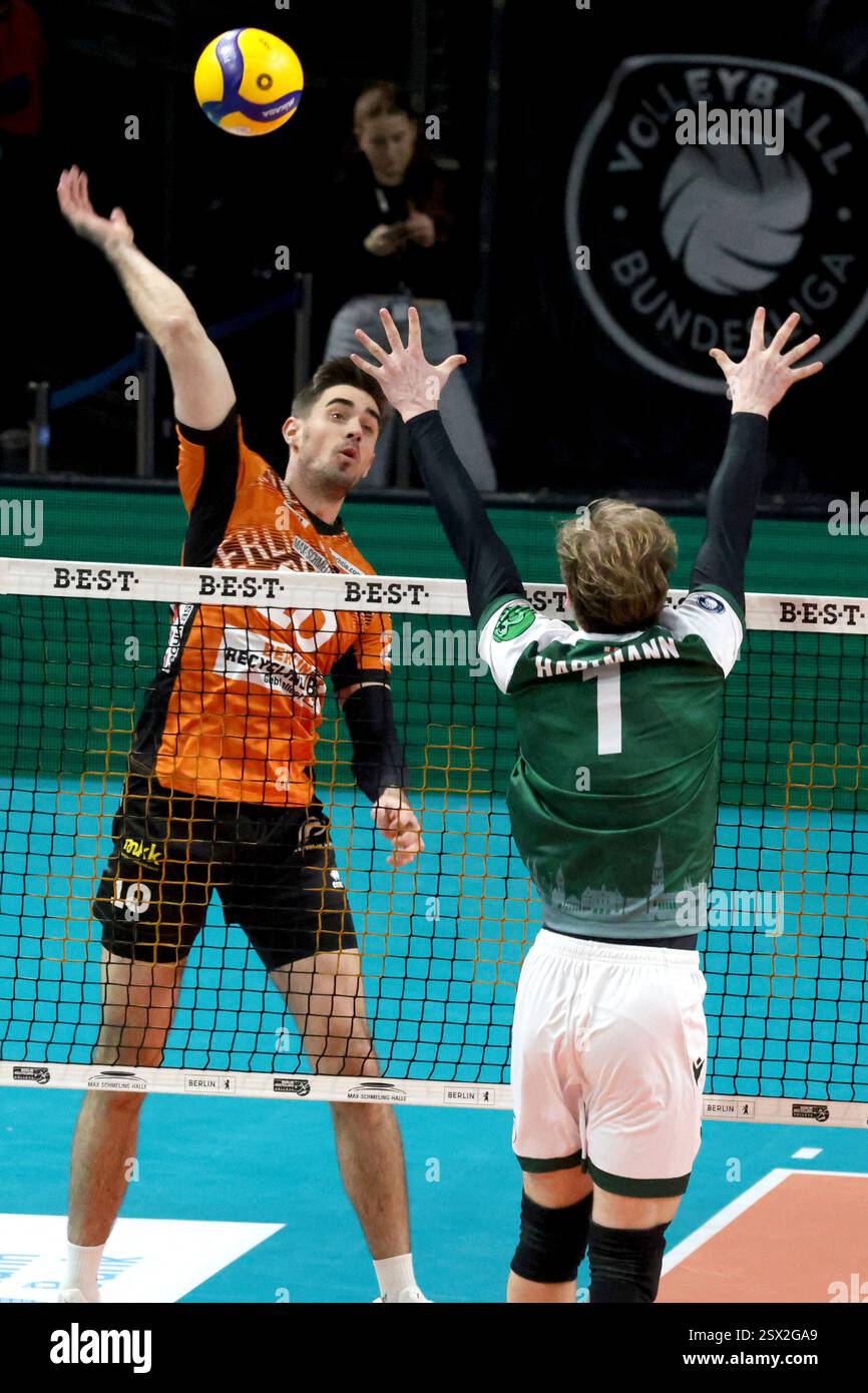 22.02.2025, Max-Schmeling-Halle, Berlin, DEU, DVV, 1.VBL, BR Volleys vs ...
