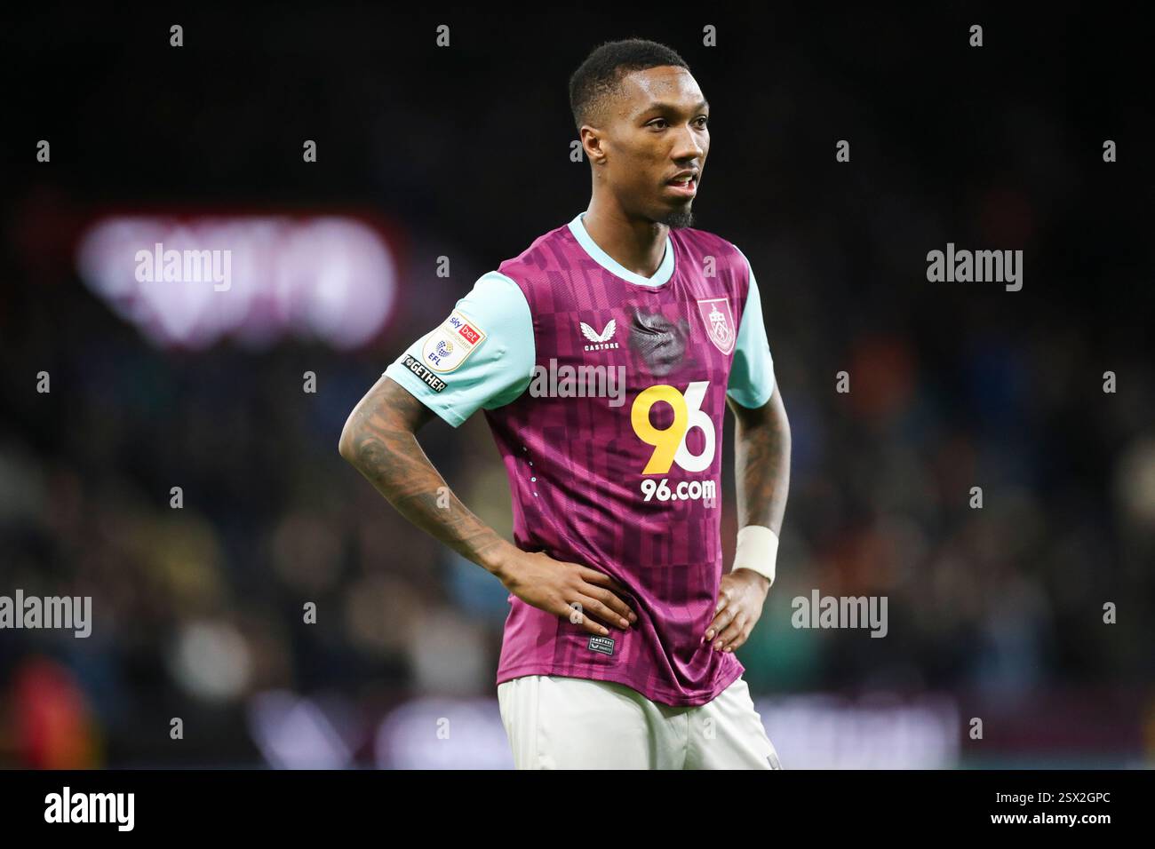 Burnley forward Jaidon Anthony (11) Portrait, profile during the ...