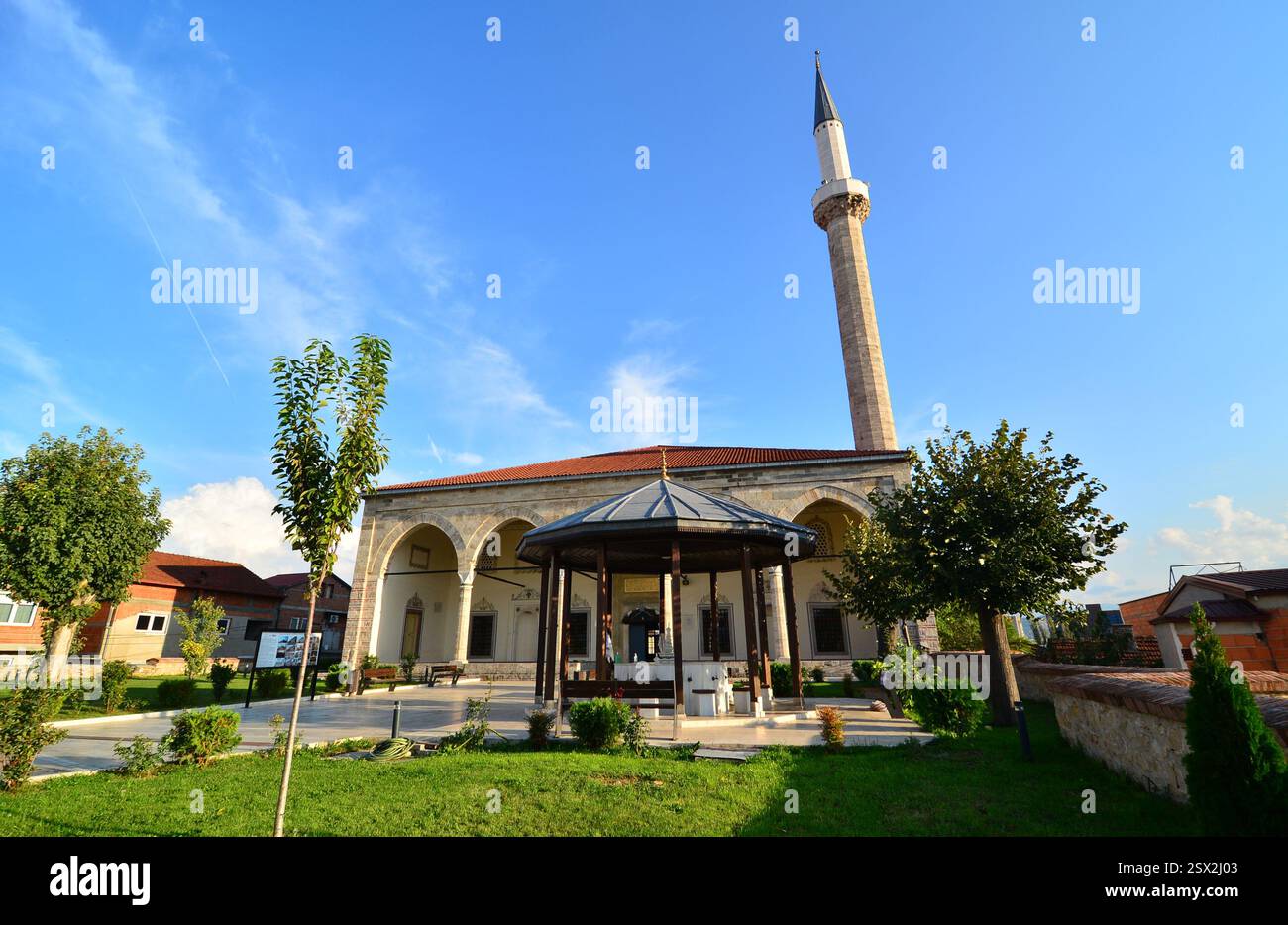 The Sultan Murat Mosque in Skopje, Macedonia, was built by the Ottomans ...