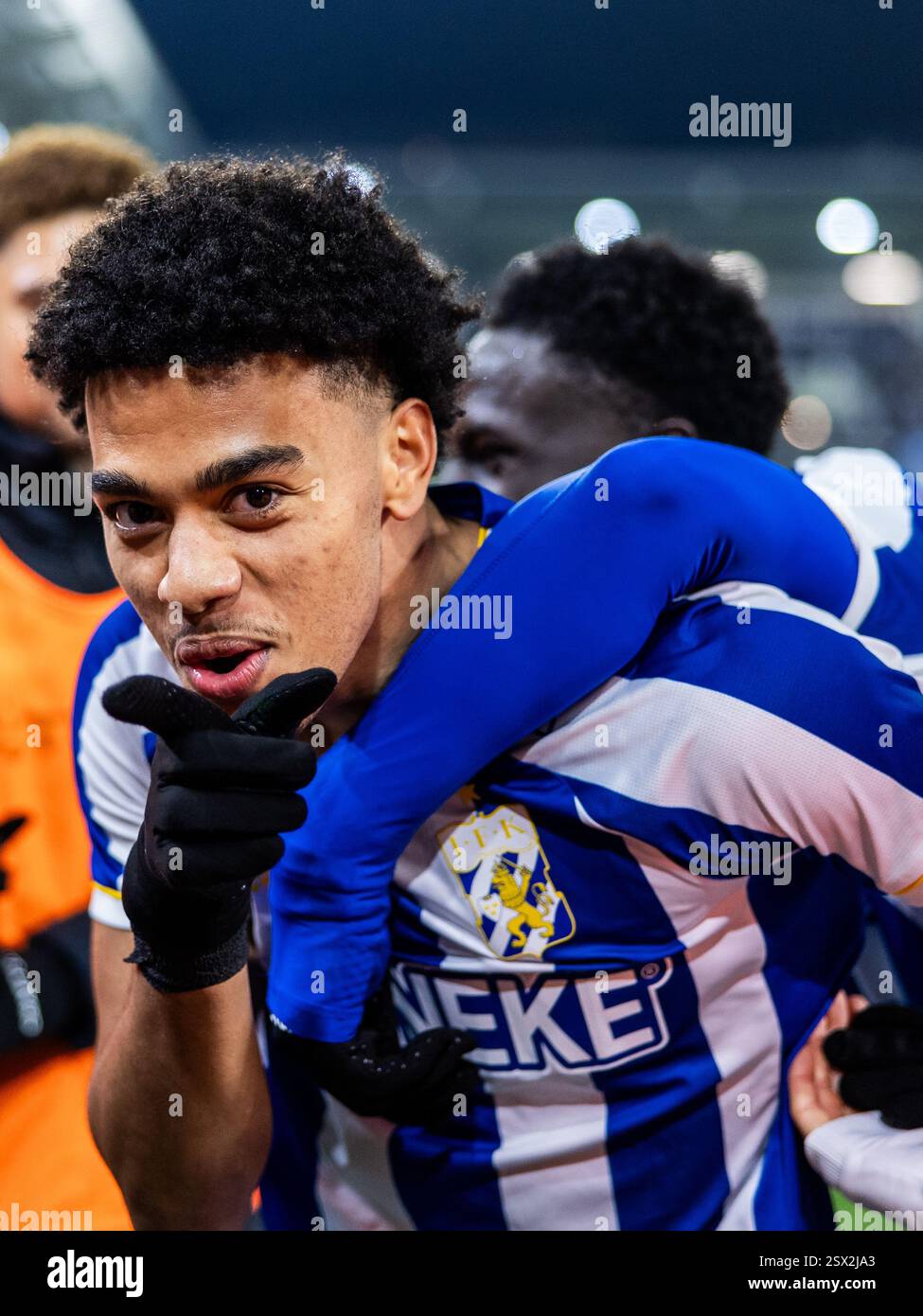 250222 IFK Göteborgs Sebastian Clemmensen jublar efter att han gjort 2 ...