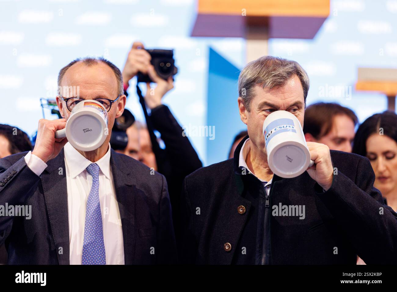 22 February 2025, Bavaria, Munich: Friedrich Merz, Federal Chairman of ...