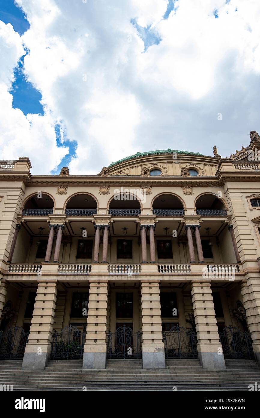 Sao Paulo, Brazil - dec31, 2024: Lateral facade of the Municipal ...