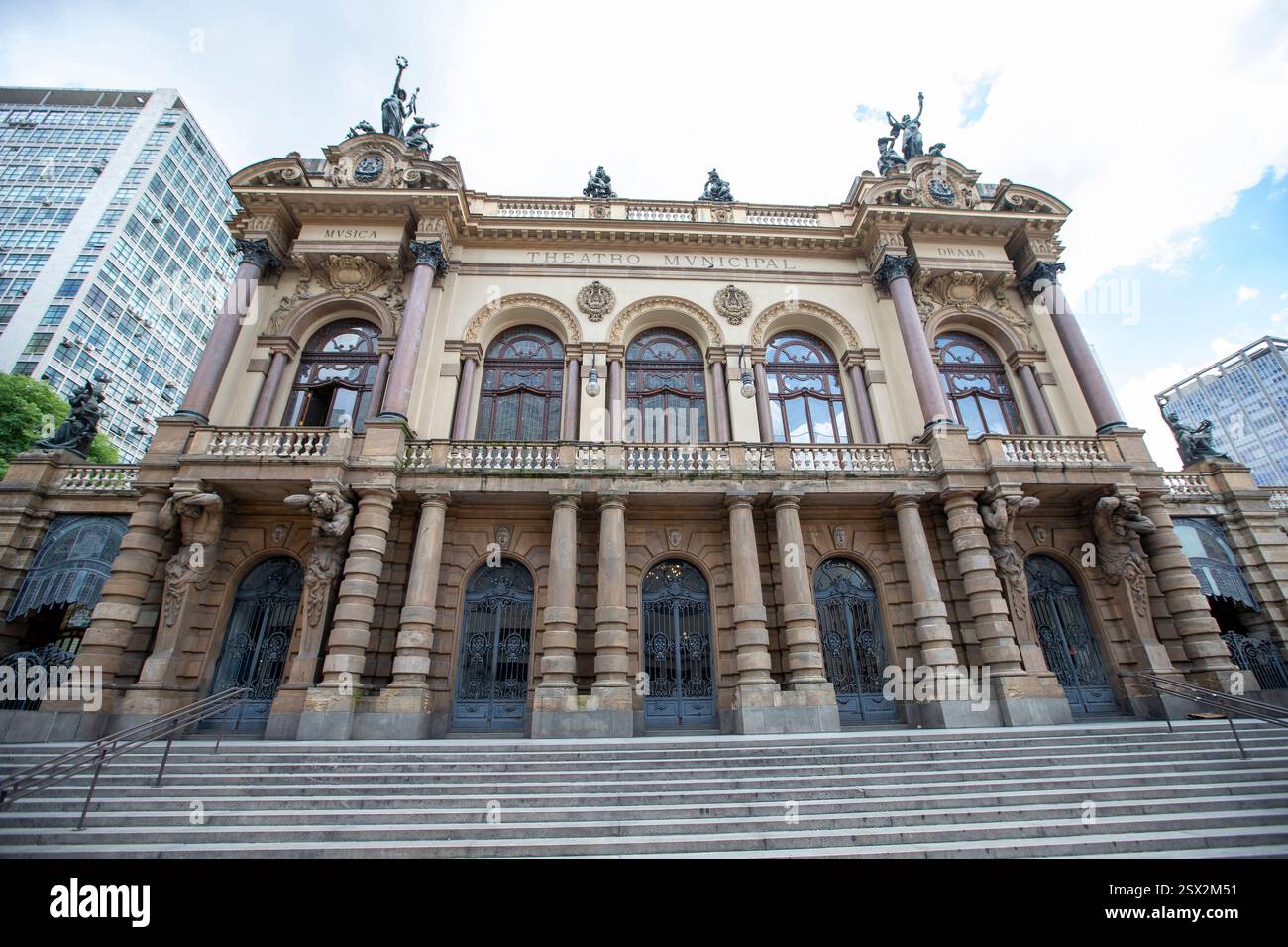 Sao Paulo, Brazil - dec31, 2024: Majestic facade of the Municipal ...