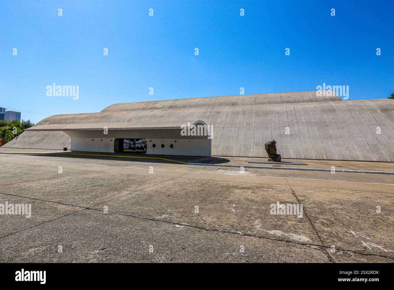 Sao Paulo, Brazil, Aug 22, 2021. Memorial of Latin America designed by ...