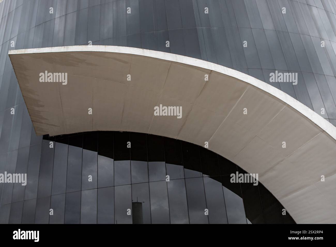Sao Paulo, Brazil, Aug 28, 2021. Detail of Memorial of Latin America ...