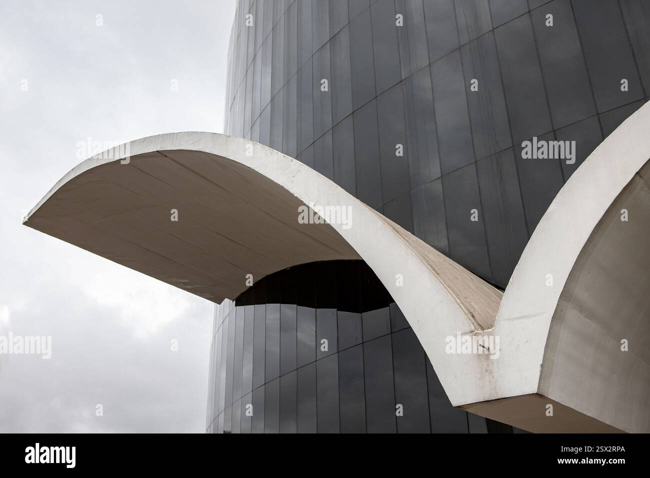 Sao Paulo, Brazil, Aug 28, 2021. Detail of Memorial of Latin America ...