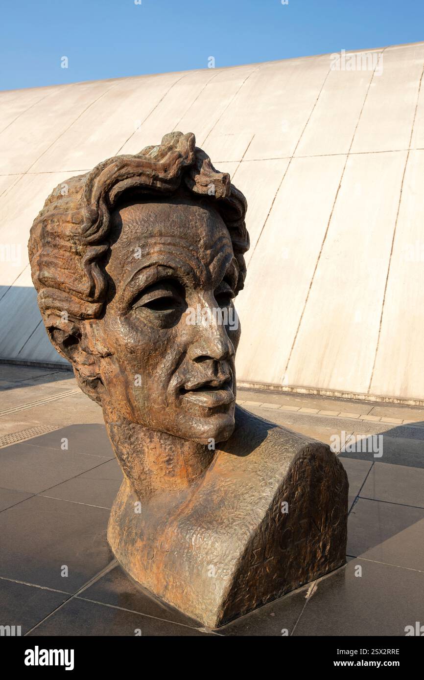 Sao Paulo, Brazil - aug18 ,2021 - Bust of the liberator Simon Bolivar ...