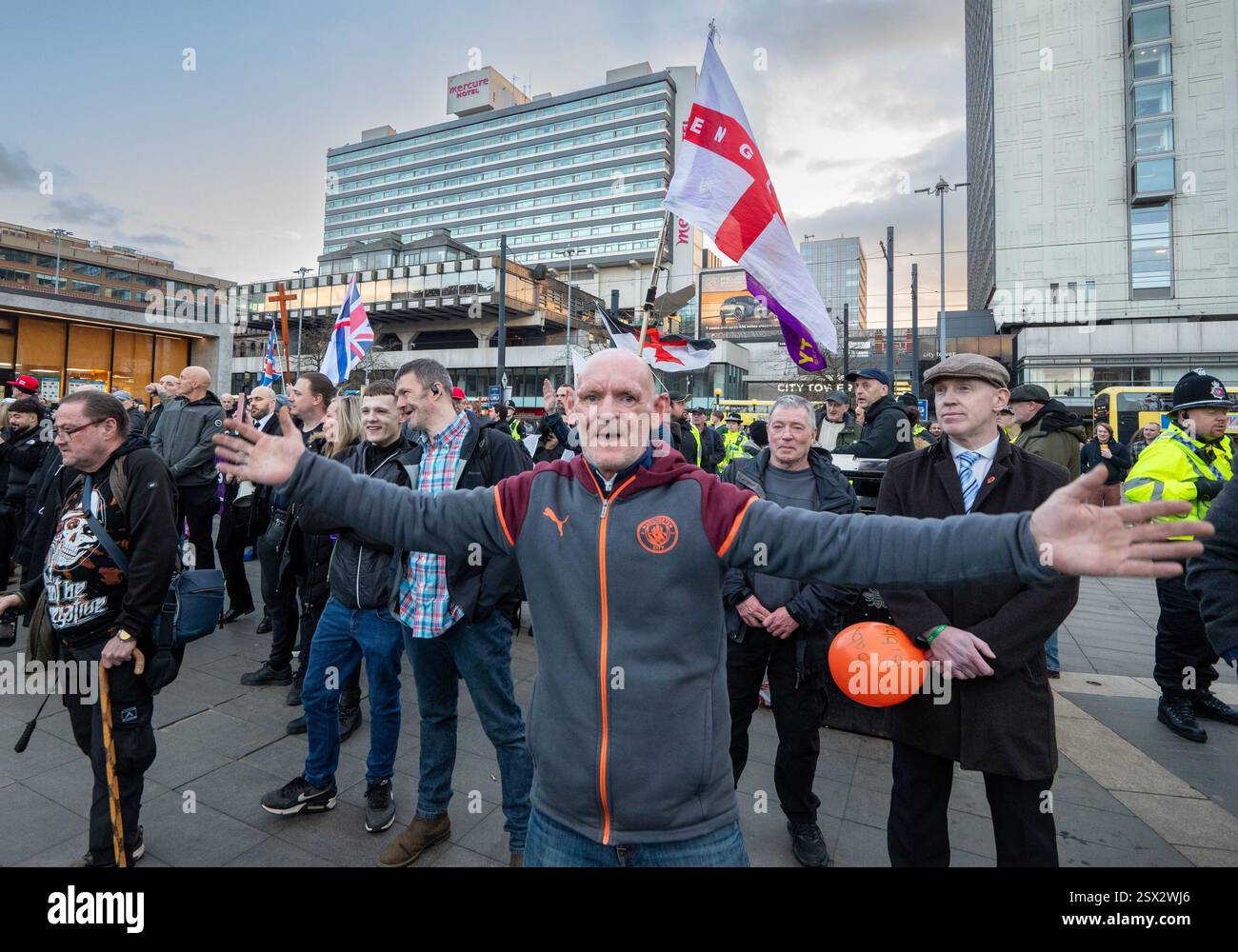 UKIP supporters carried wooden crosses and St george and union Jack ...