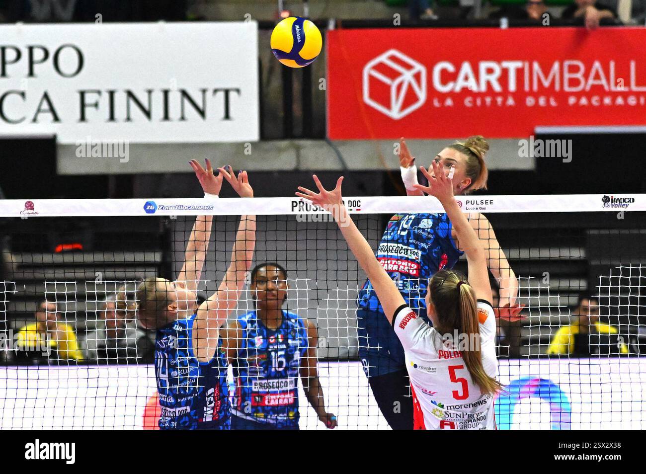 Monigo, Italy. 22nd Feb, 2025. Sarah Fahr ( Prosecco Doc Imoco ...