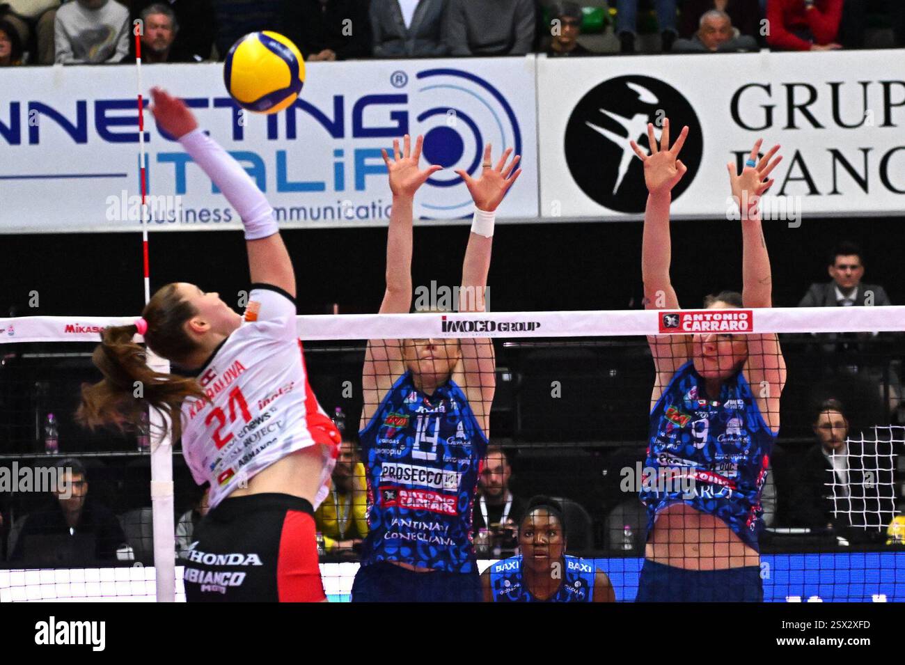 Monigo, Italy. 22nd Feb, 2025. Joanna Wo?osz ( Prosecco Doc Imoco ...