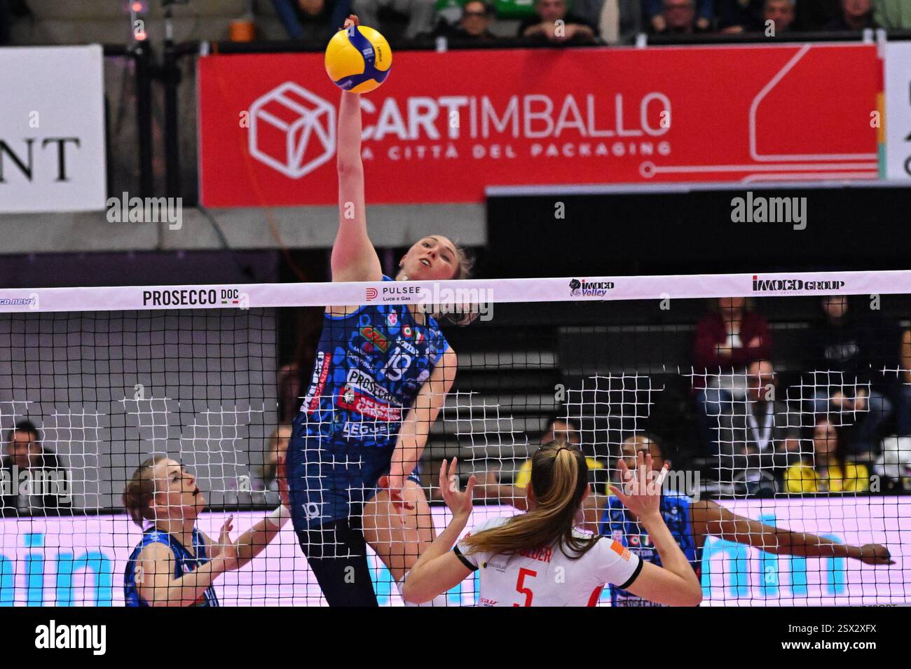 Monigo, Italy. 22nd Feb, 2025. Sarah Fahr ( Prosecco Doc Imoco ...