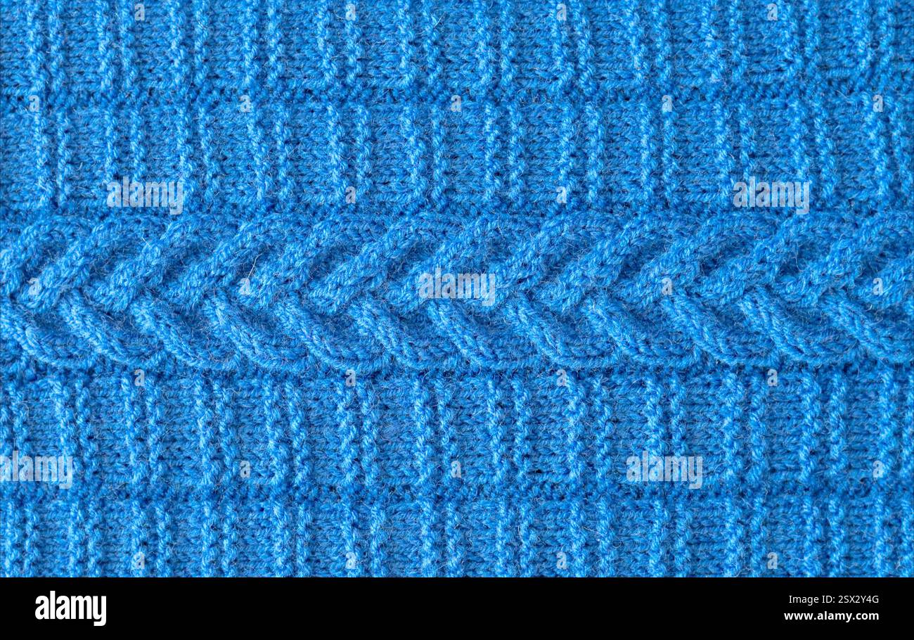 Knit wool pattern. Knitting texture, background close up. Top view ...