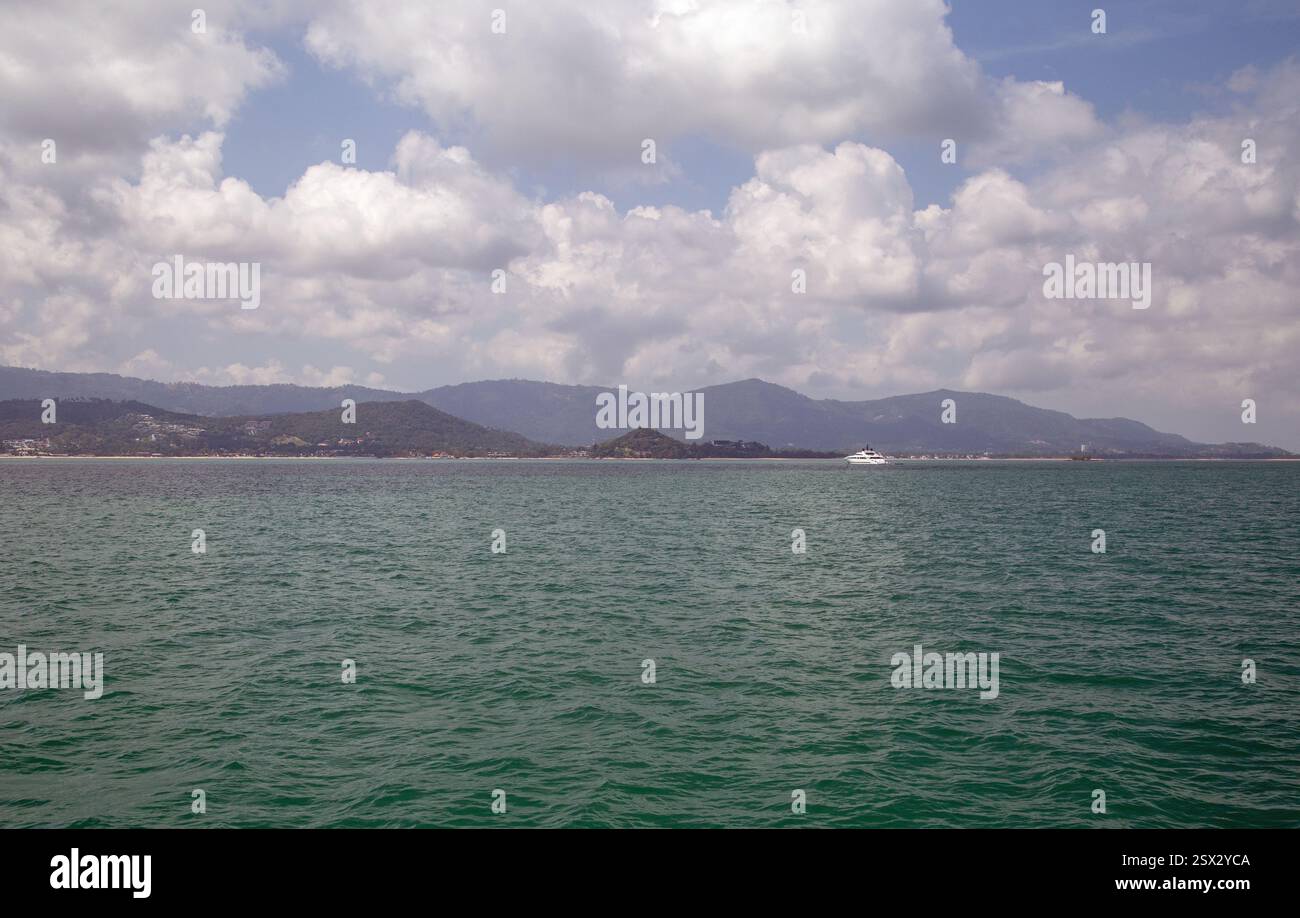 Krabi, Thailand, February 6th, 2025, seascape showing the many islands ...