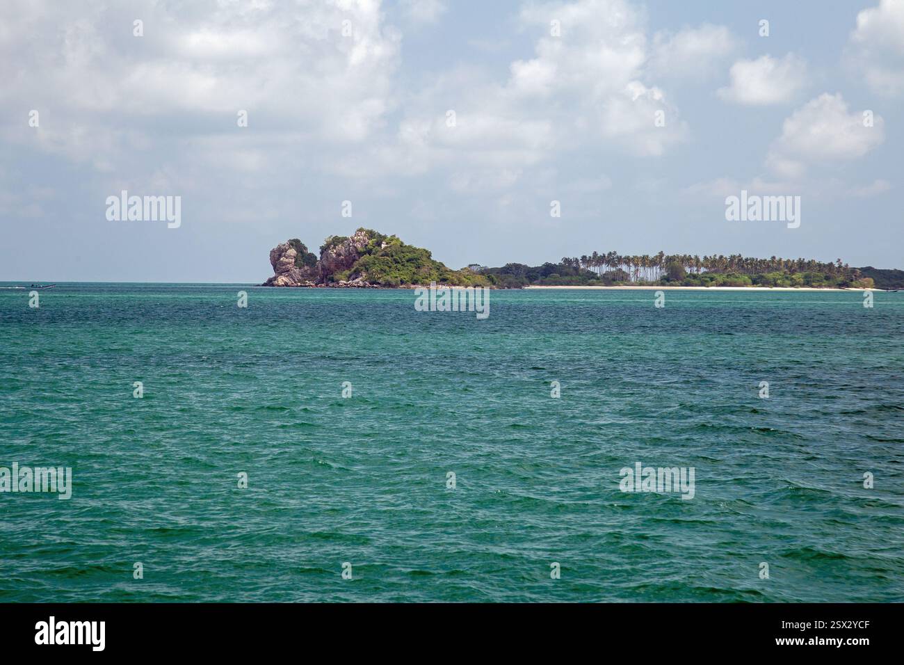 Krabi, Thailand, February 6th, 2025, seascape showing the many islands ...