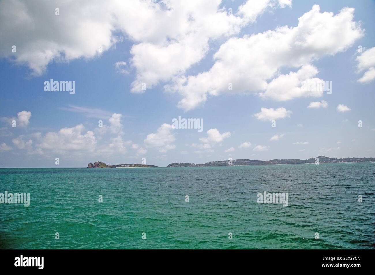 Krabi, Thailand, February 6th, 2025, seascape showing the many islands ...