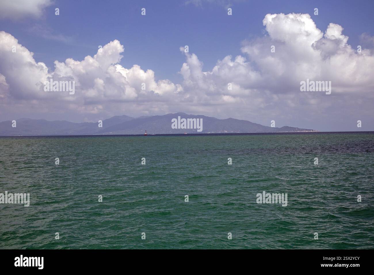 Krabi, Thailand, February 6th, 2025, seascape showing the many islands ...