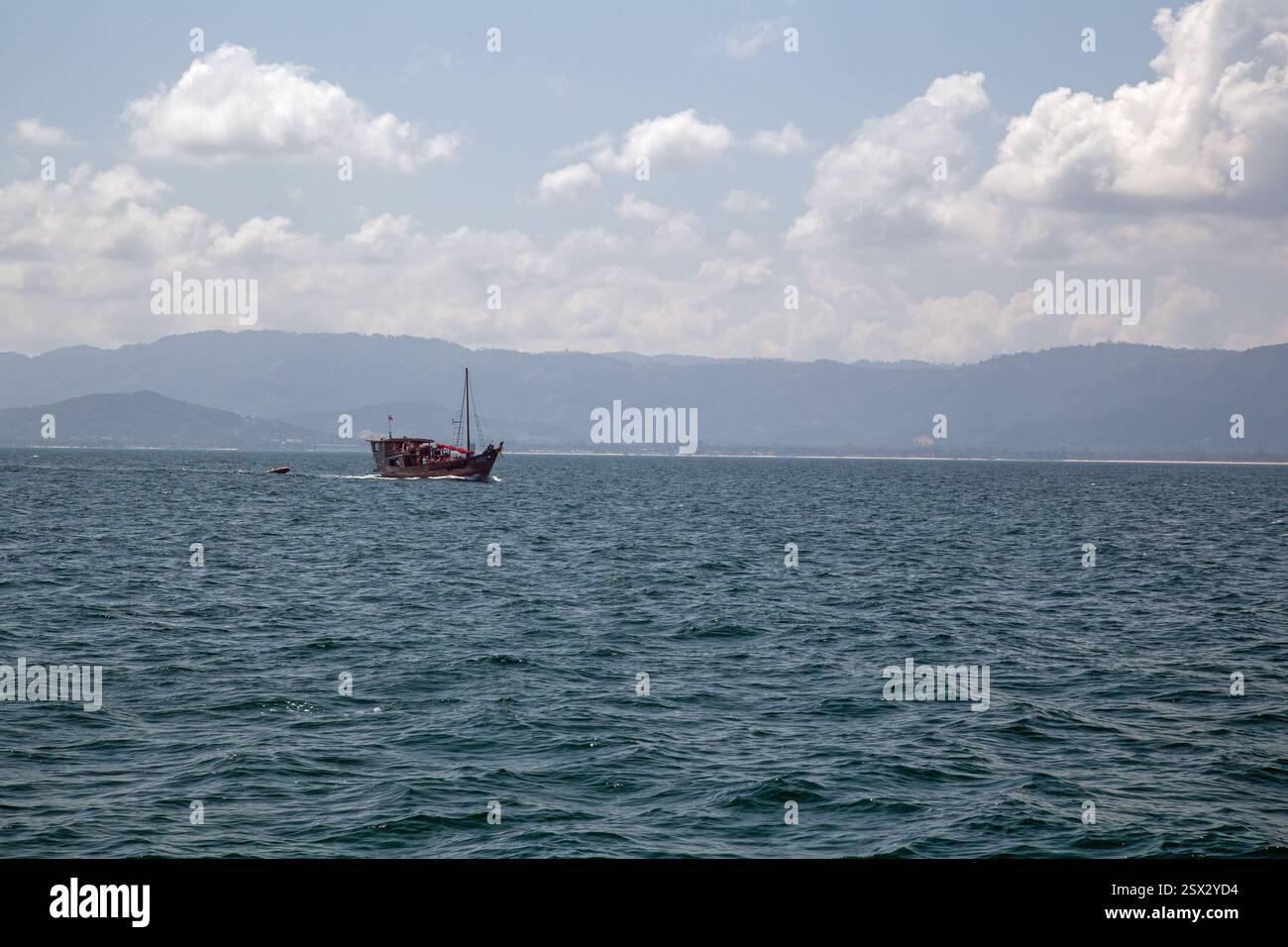 Krabi, Thailand, February 6th, 2025, seascape showing the many islands ...