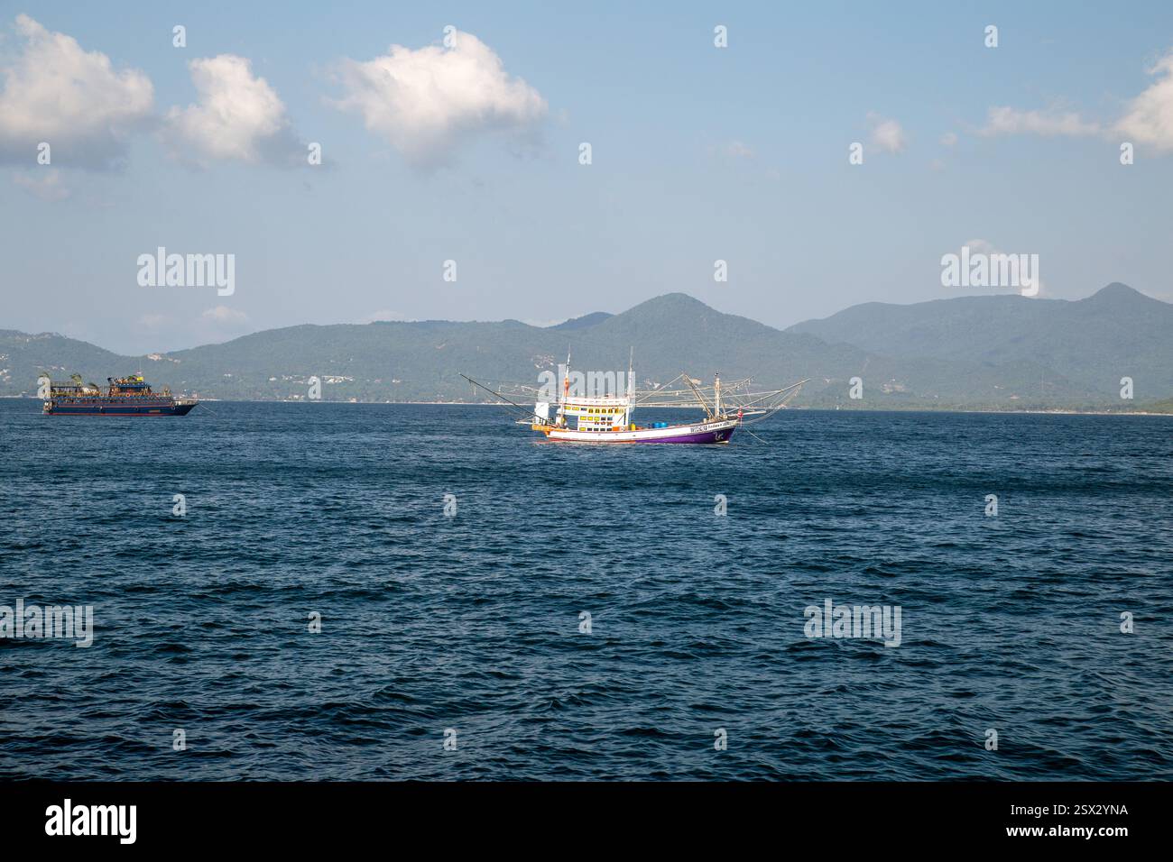 Krabi, Thailand, February 6th, 2025, seascape showing the many islands ...