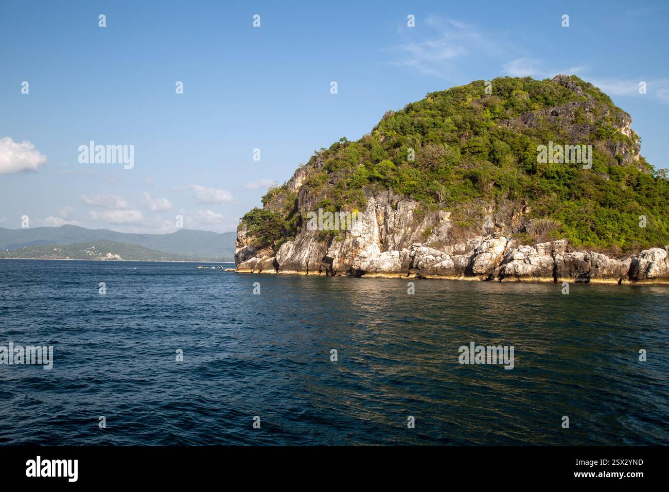 Krabi, Thailand, February 6th, 2025, seascape showing the many islands ...
