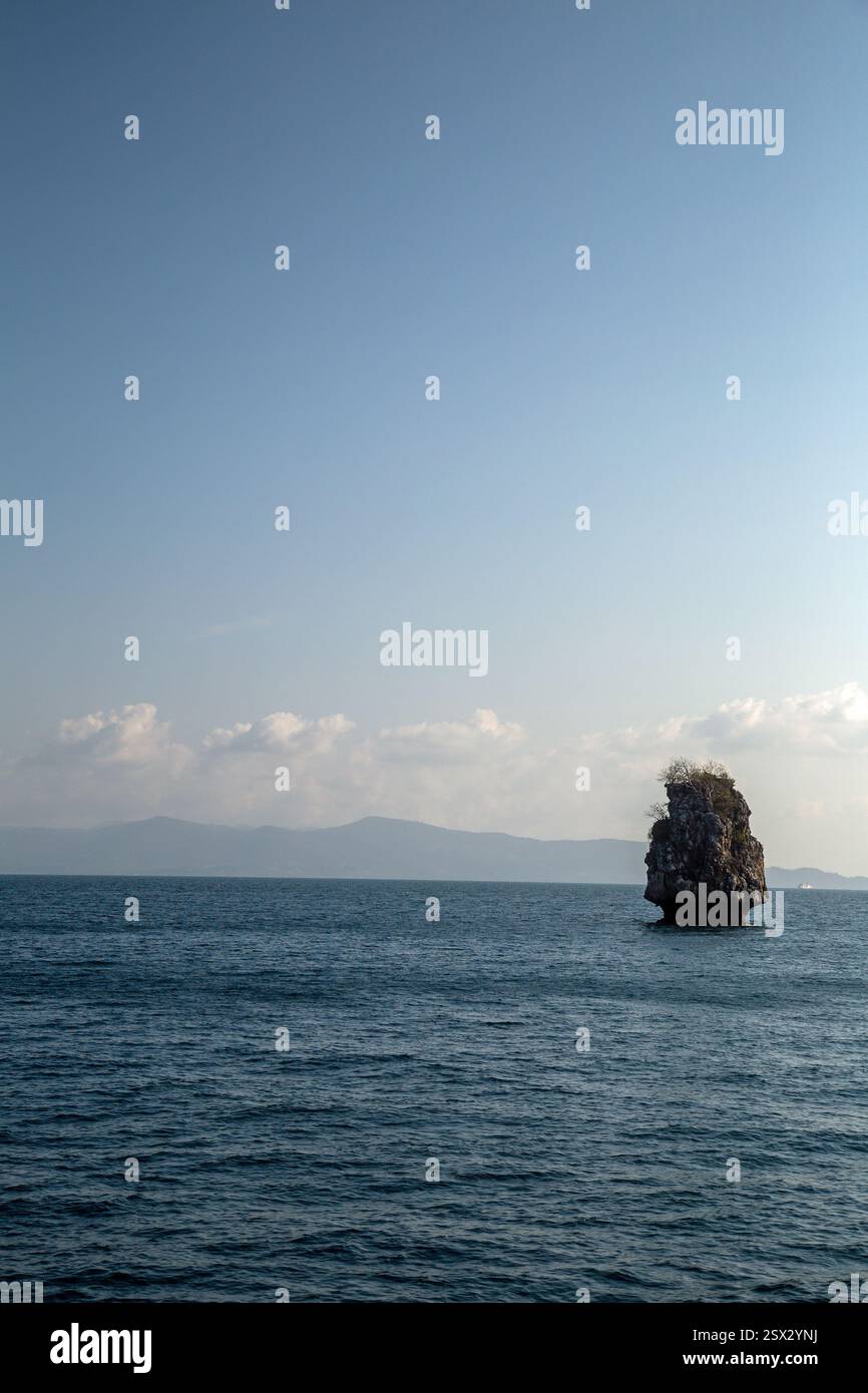 Krabi, Thailand, February 6th, 2025, seascape showing the many islands ...