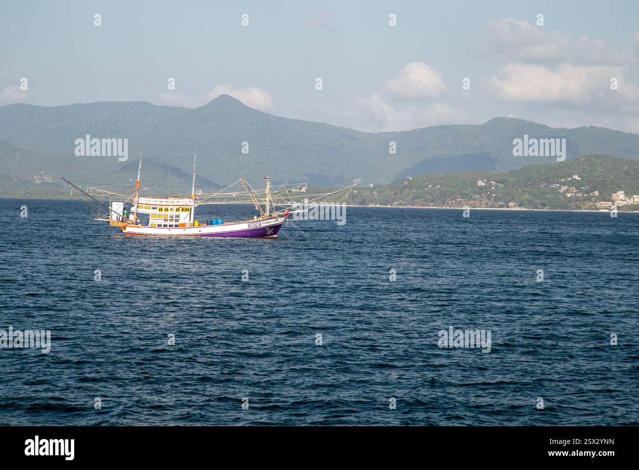 Krabi, Thailand, February 6th, 2025, seascape showing the many islands ...