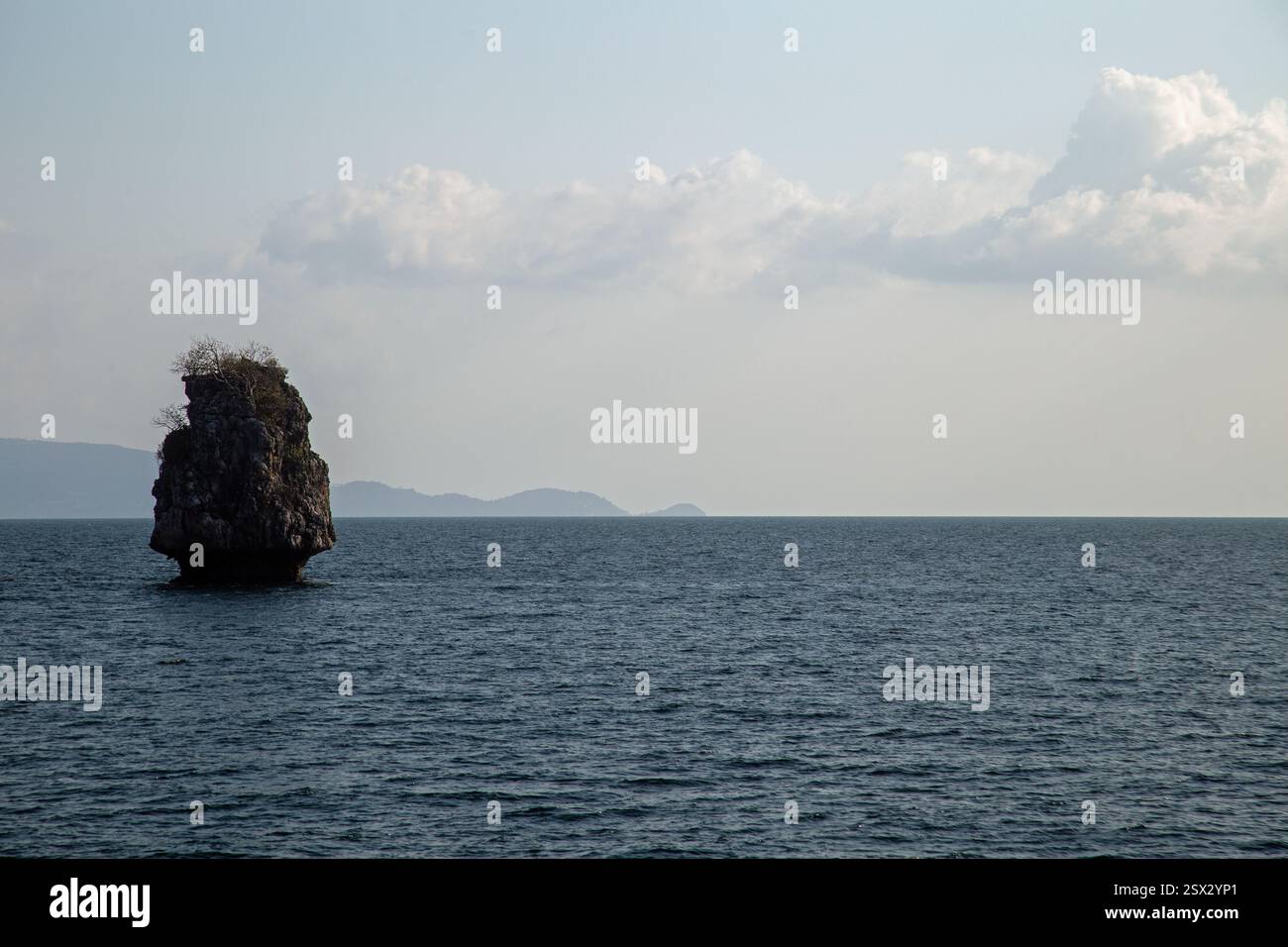 Krabi, Thailand, February 6th, 2025, seascape showing the many islands ...