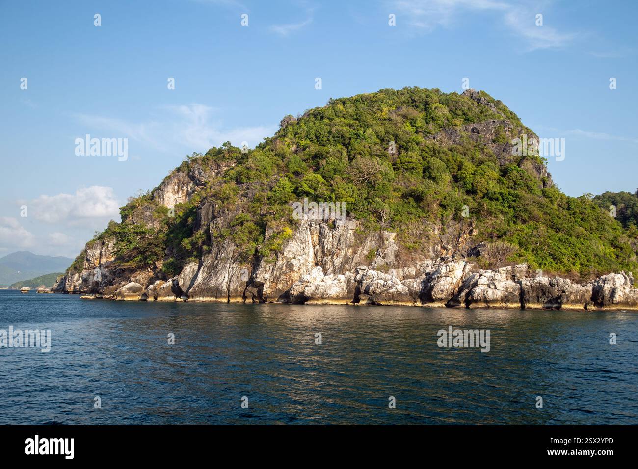Krabi, Thailand, February 6th, 2025, seascape showing the many islands ...