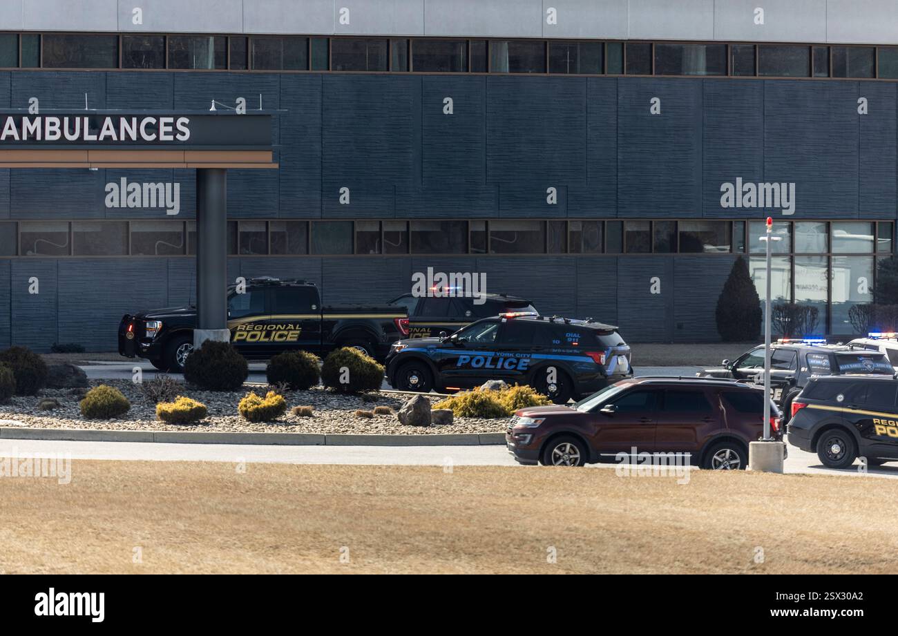 Law enforcement respond to the scene of a shooting at UPMC Memorial ...