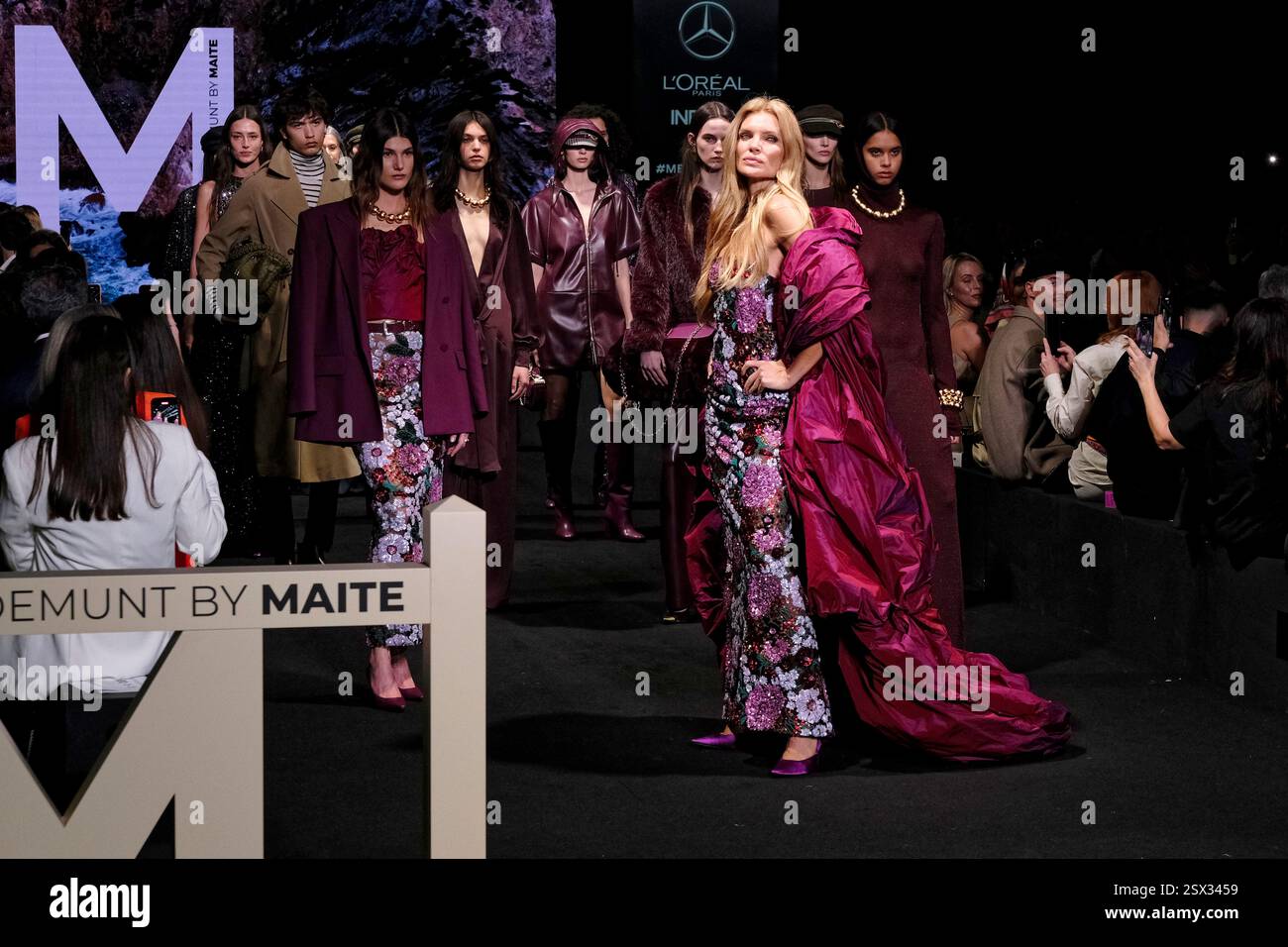 Madrid, Spain. 22th Feb, 2025. Esther Cañadas, front right, during the ...