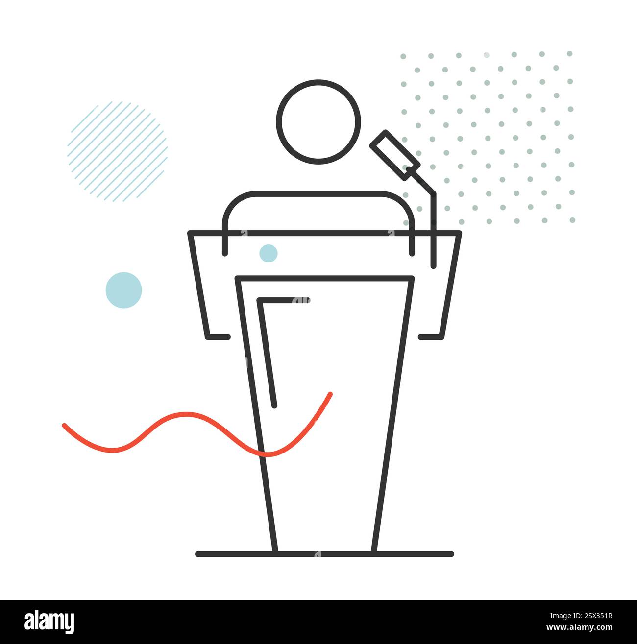 Guest Speaker on Podium - Stock Icon as EPS 10 File Stock Vector Image ...