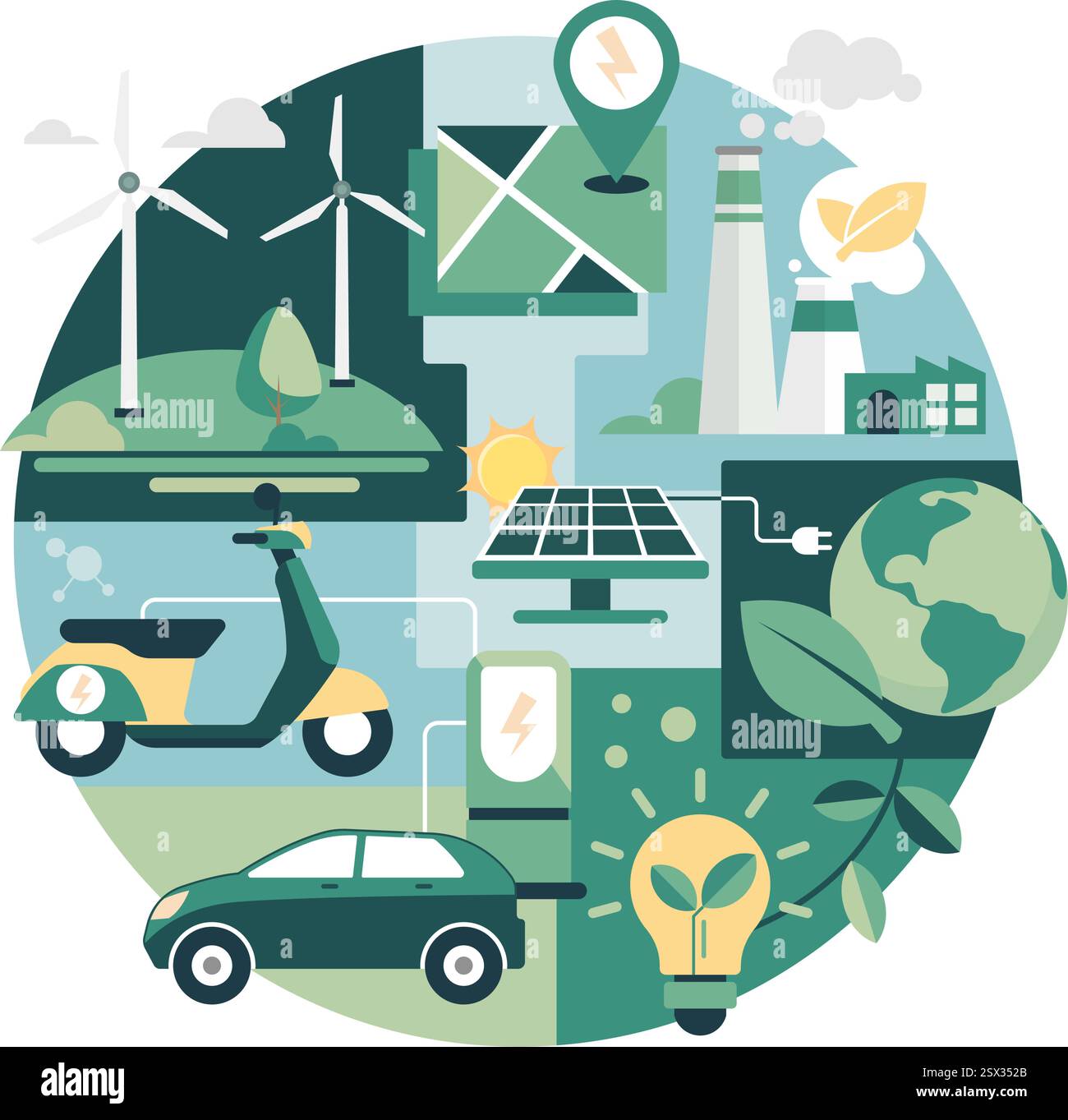 Sustainable Development Goals - Affordable and clean energy - Stock ...