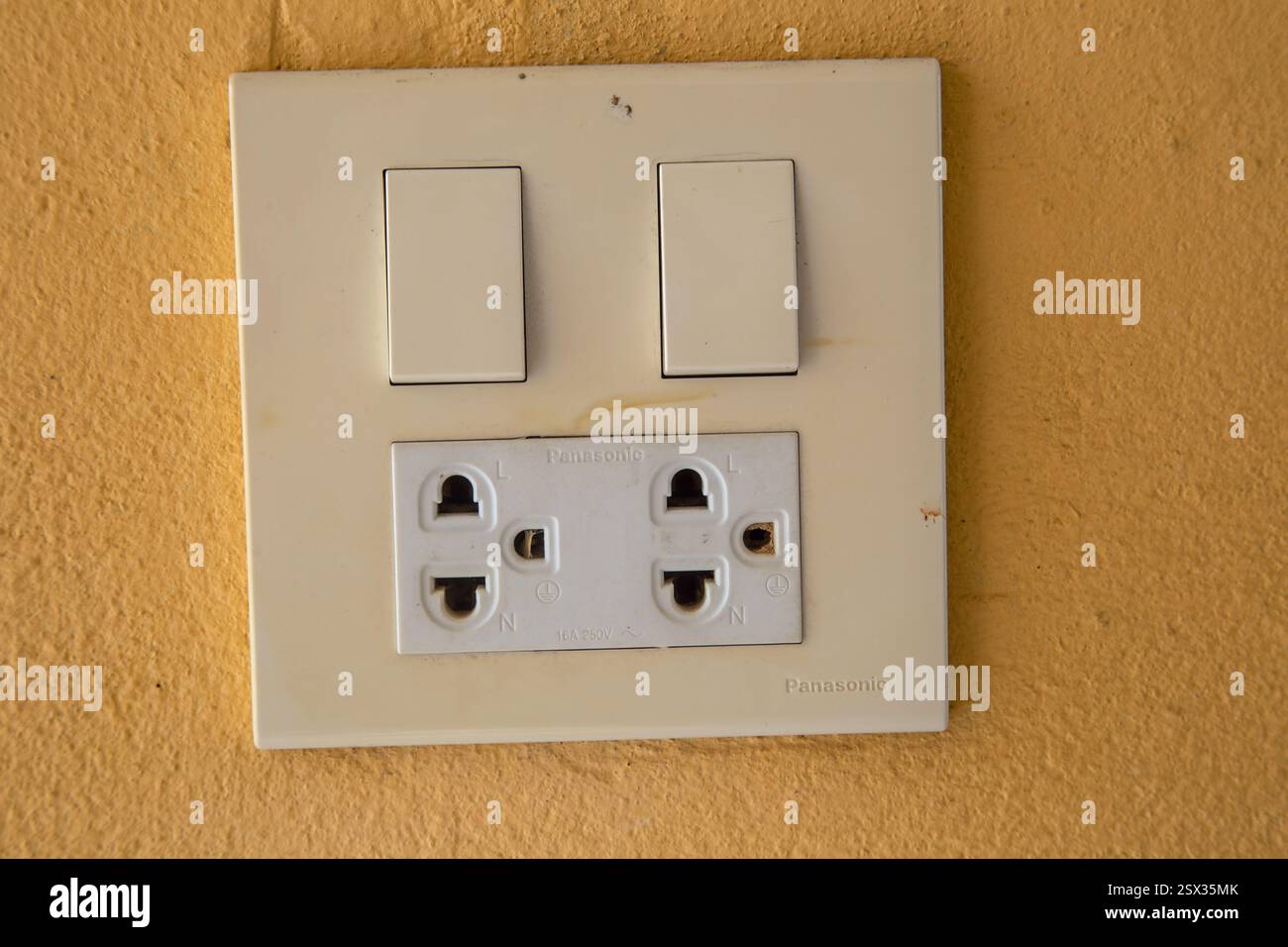 Koh Samui, Thailand, February 2025, a close up shot of an electrical outlet Stock Photo - Alamy
