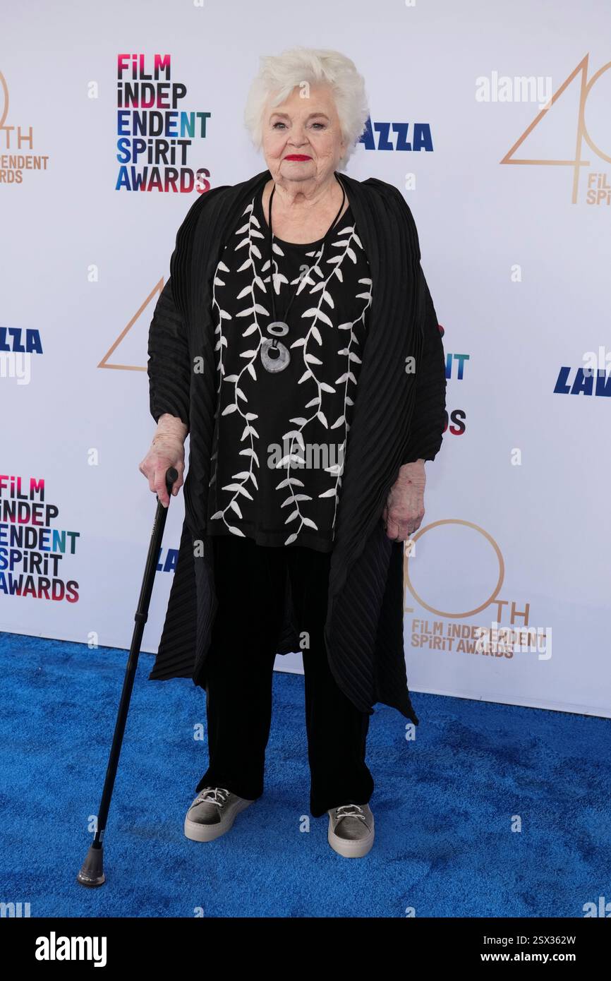 June Squibb arrives at the Film Independent Spirit Awards on Saturday ...