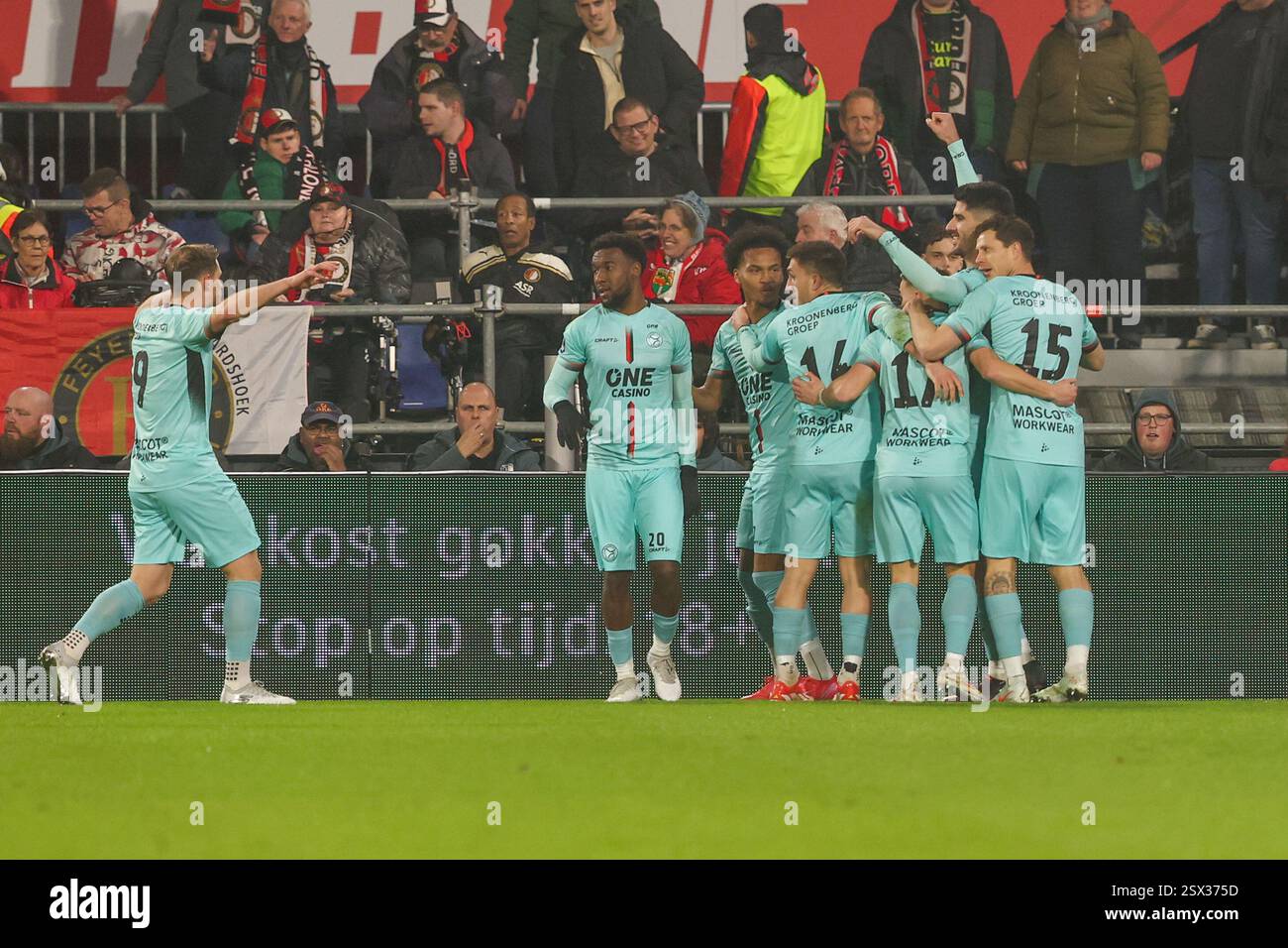 ROTTERDAM, NETHERLANDS - FEBRUARY 22: Thomas Robinet of Almere City FC ...