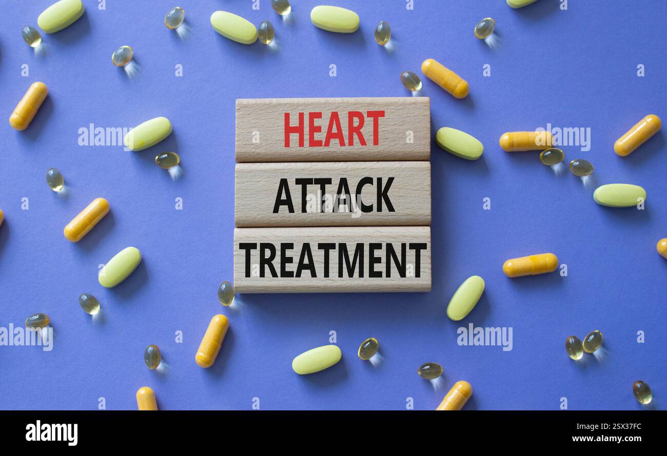 Heart Attack Treatment symbol. Concept word Heart Attack Treatment on ...