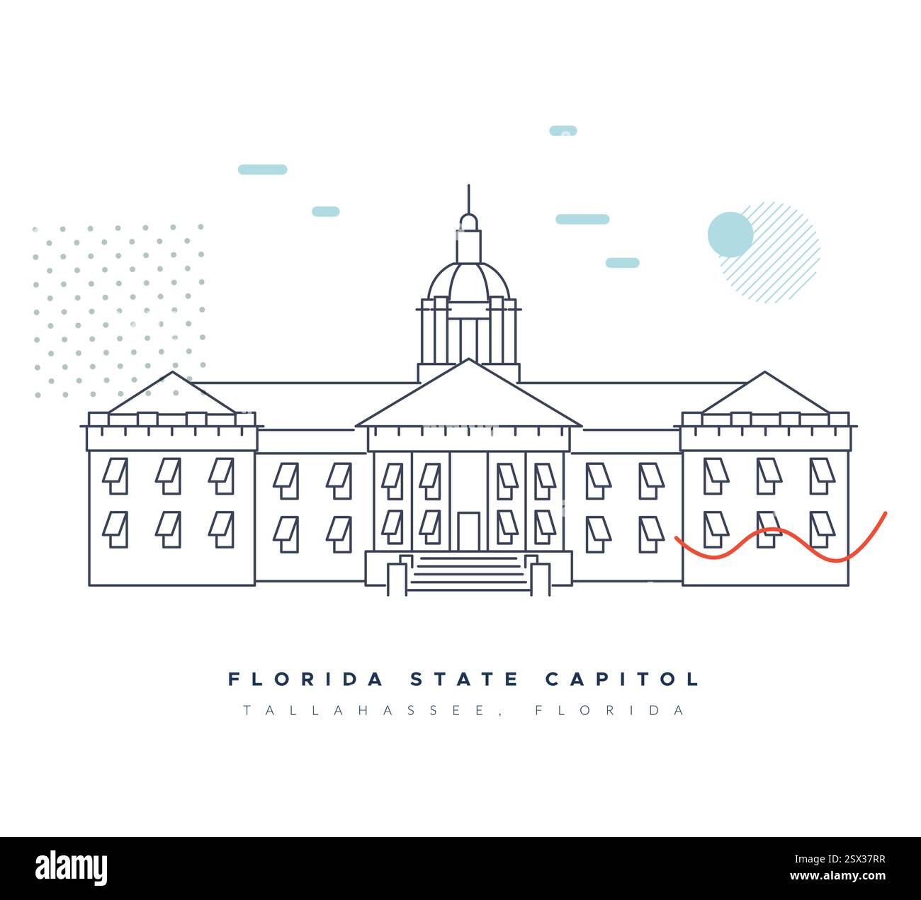 Florida State Capital, Tallahassee - Stock Illustration as EPS 10 File ...