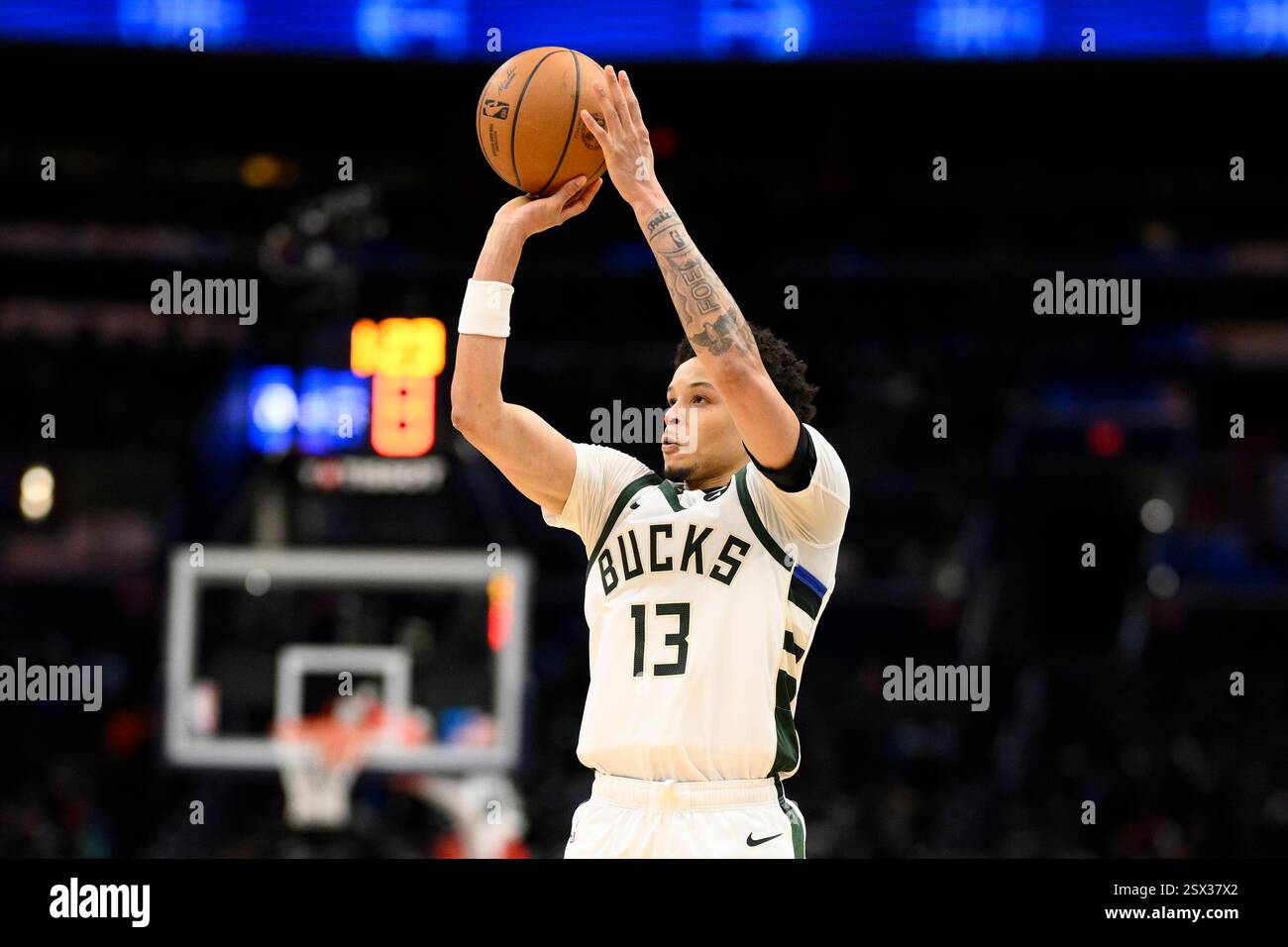 Milwaukee Bucks guard Ryan Rollins (13) in action during the second ...