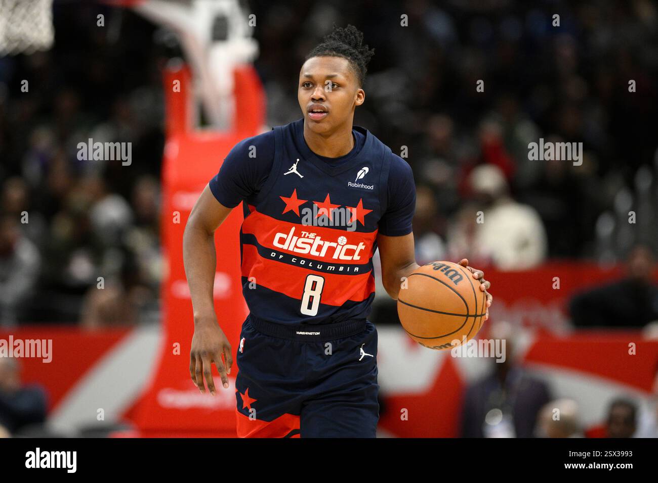 Washington Wizards guard Bub Carrington (8) in action during the first ...