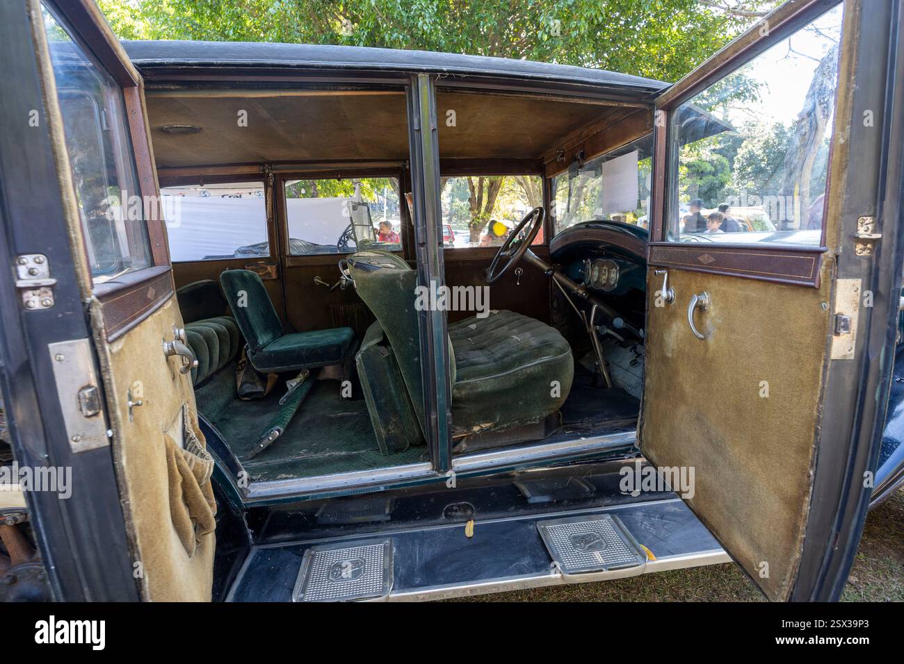 Aguas de Lindoia SP, Brazil - jun 08, 2023 - Outdoor vintage car show ...