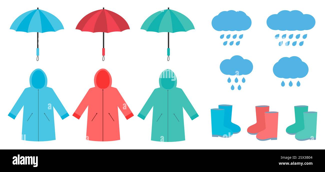 Rainy day essentials featuring Stock Vector Image & Art - Alamy