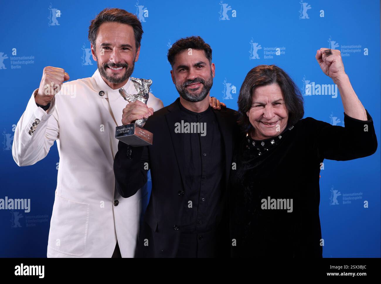 Brazilian director Gabriel Mascaro holds the Silver Bear Grand Jury ...
