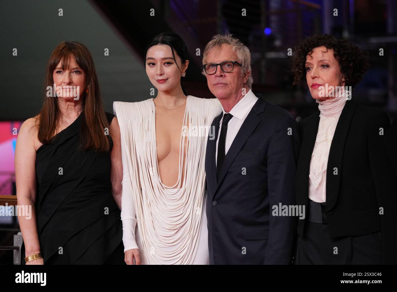 Berlin, Germany. 22nd Feb, 2025. Maria Schrader (r-l), actress, and ...