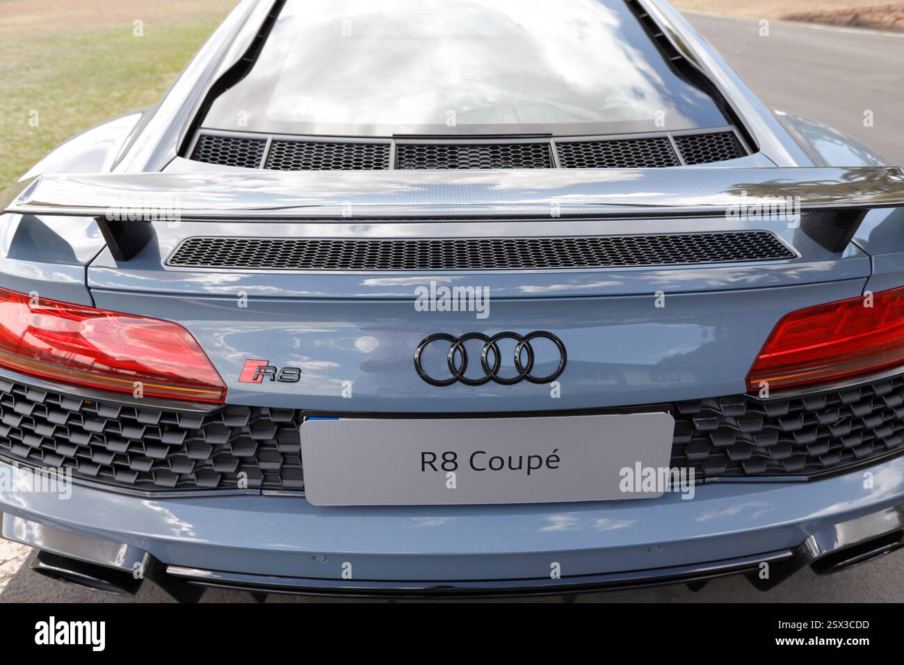 Sao Paulo, Brazil - Aug 08, 2020 : Detail of Audi R8 Test Drive Day ...